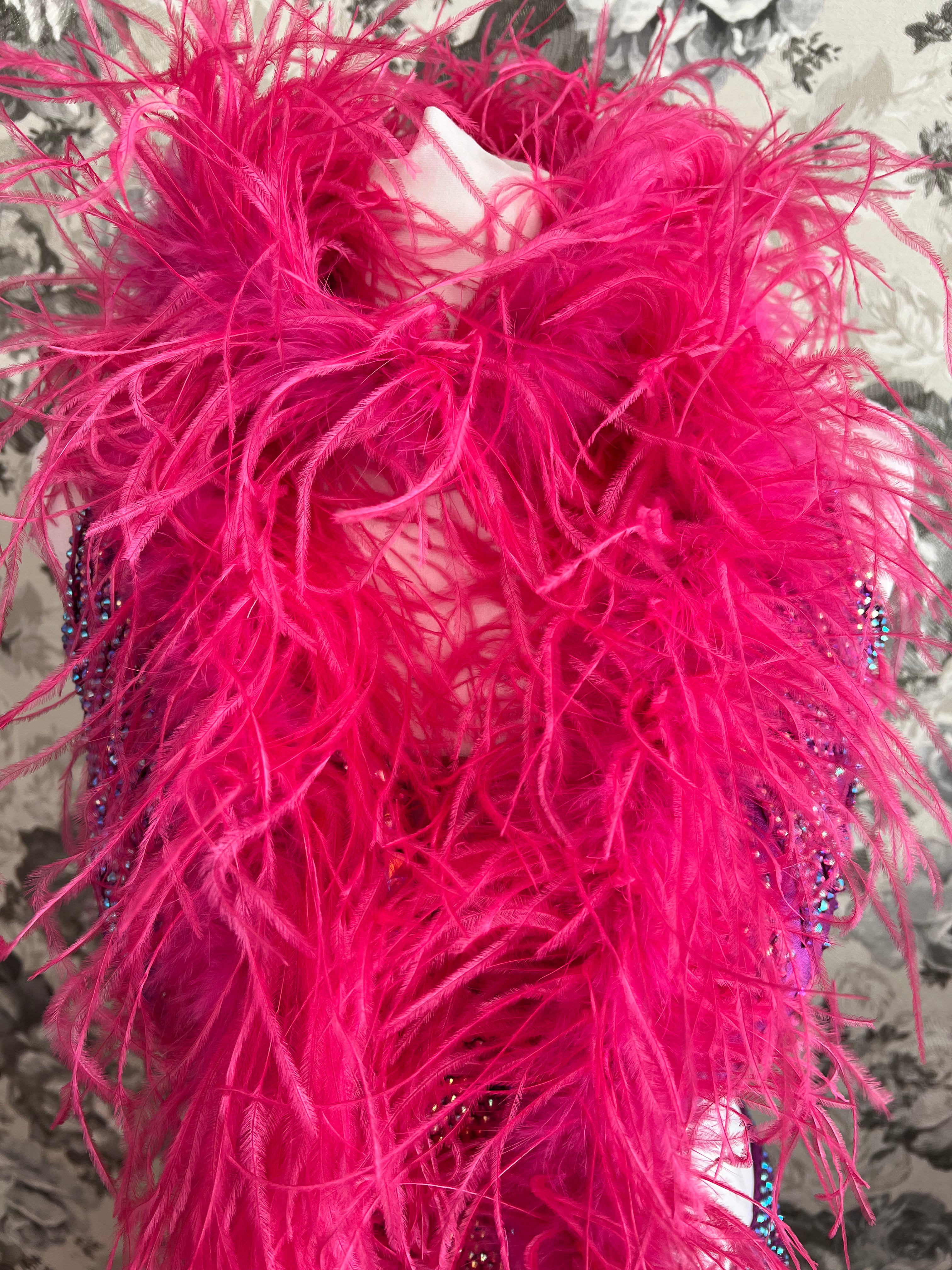 Zuri 3 4 Ply Ostrich Feather Boa V47 on TW Dance
